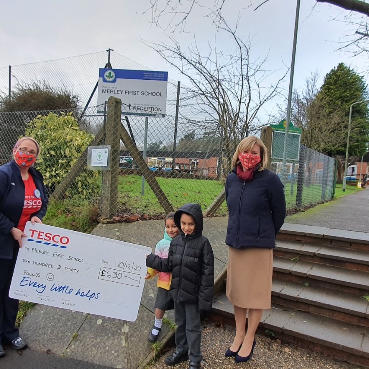 Merley First School - Thank you Tesco's Kinson